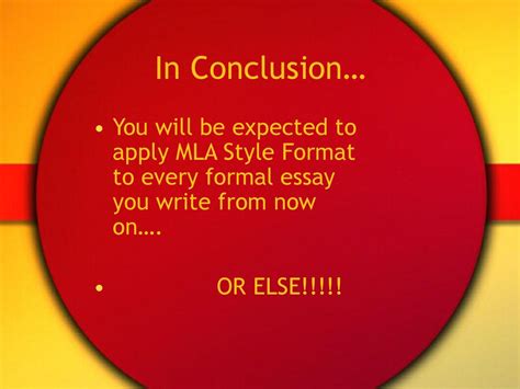 MLA Format For Research Writing Ppt Download