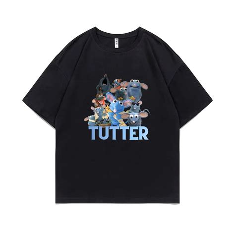 Tutter Rat Meme T Shirt Funny Mouse Print T Shirts Men Women Casual
