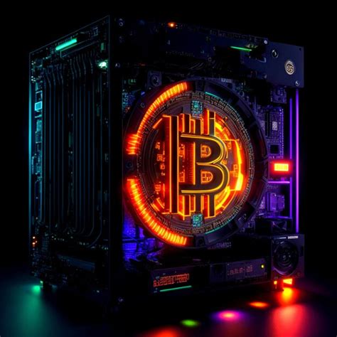 Premium Ai Image Bitcoin Computer