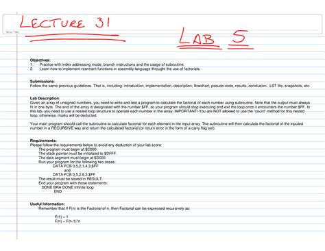 Lab 5 With Solutions Introduction To Digital Systems Ece 2210