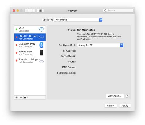 Directly Connect With A Network Cable MacOS FLUX Help Center