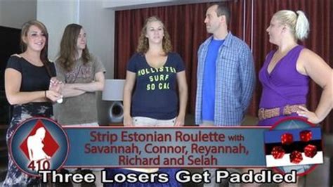 Strip Estonian Roulette With Savannah Conor Reyanna Richard And