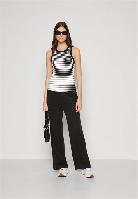 Esprit Collection Wide Leg Pantalon De Survêtement Blacknoir