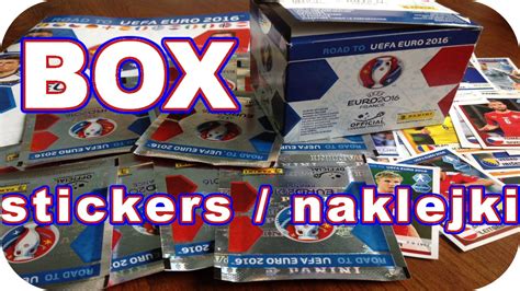 BOX PANINI ROAD TO EURO STICKERS NAKLEJKI Nowa Perspektywa Nagrywania YouTube
