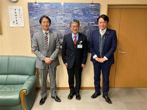 近隣市挨拶廻り ③ 春日部市長 岩谷一弘（いわやかずひろ）