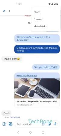 How To Forward A Message SMS MMS OnePlus Manual TechBone