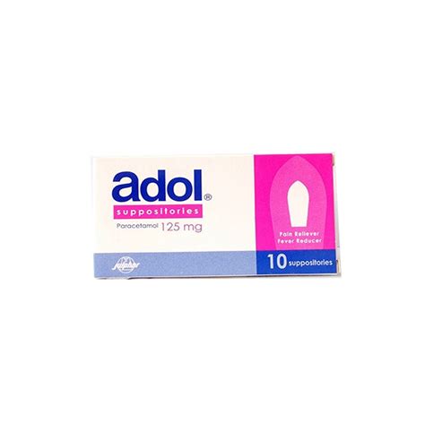 Buy Adol 125mg 10 Supp Online Pharmazone Kuwait
