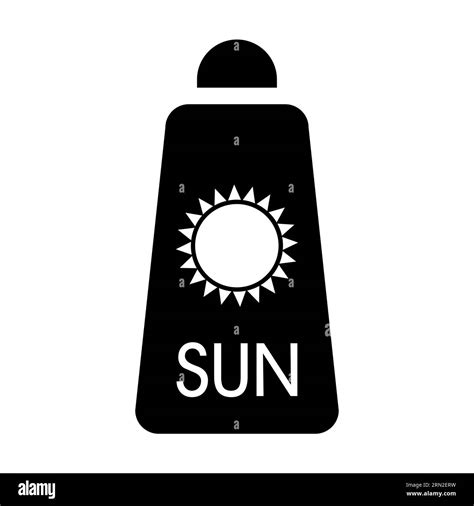 Sunscreen Protection Cream On White Stock Vector Images Alamy