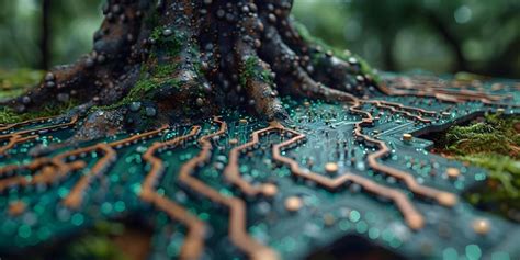 The Intersection Of Technology And Nature Green Computing Concept Concept Green Computing