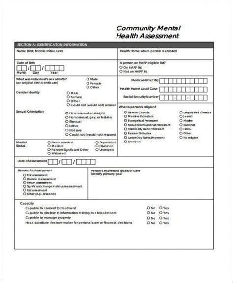 Free 18 Sample Nursing Assessment Forms In Pdf Artofit