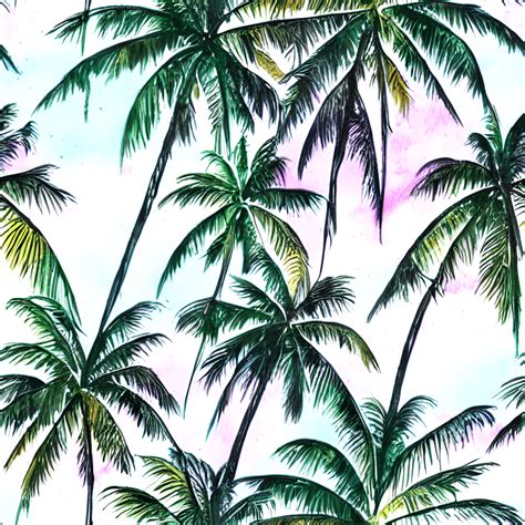 Beautiful Palm Tree Pattern Graphic · Creative Fabrica