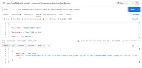 How To Pass Body With Json Format In Cpi At The Ti Sap Community