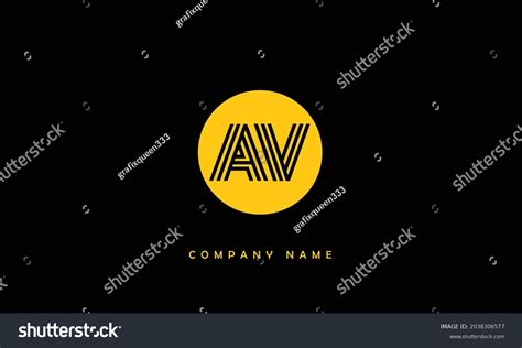 Av Va 알파벳 편지 로고 모노그램 스톡 벡터로열티 프리 2038306577 Shutterstock