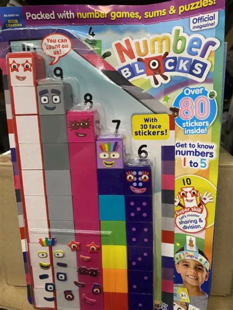 Cbeebies Numberblocks Magazine 26 29 With Toys Issue 14 £10 99
