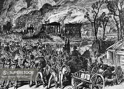 Burning Of The White House War Of 1812 Artist Unknown Superstock