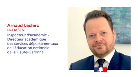 Arnaud Leclerc, nouveau DASEN de la Haute-Garonne | Académie de Toulouse