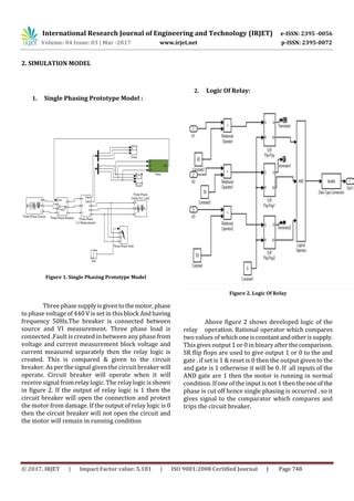 Three Phase Induction Motor Protection Scheme PDF