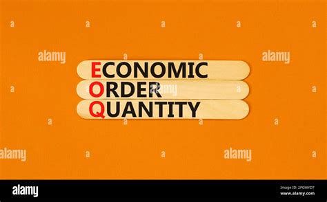 Eoq Economic Order Quantity Symbol Concept Words Eoq Economic Order