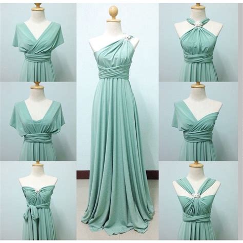 Sage Green Infinity Dress With Attached Tube High Quality Shopee