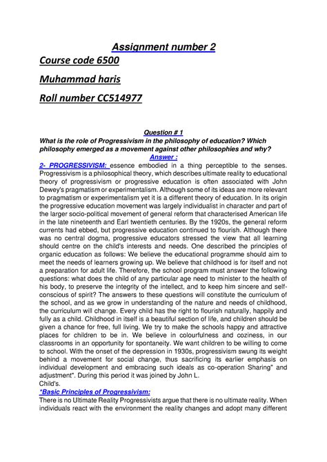 6500 Assignment Hu Assignment Number 2 Course Code 6500 Muhammad