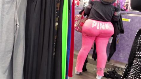 Jumbo Ass Pink Leggings Candid Thisvid Com