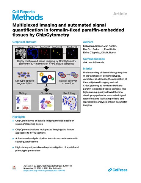 Pdf Multiplexed Imaging And Automated Signal Quantification In