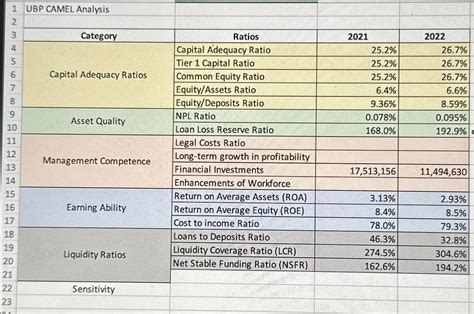 Please Analyze The Banks Financial Statements Chegg