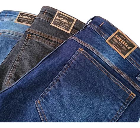 Kit Calça Jeans Masculina Slim Com Lycra Bamborra 3 Unid Frete Grátis