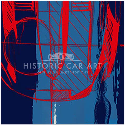 Julian Thomson Jaguar E Type Designer Art Print Historic Car Art
