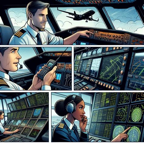 Pilots Tale Comic Strip Of Air Traffic Control Communication Ai Art Generator Easy Peasyai
