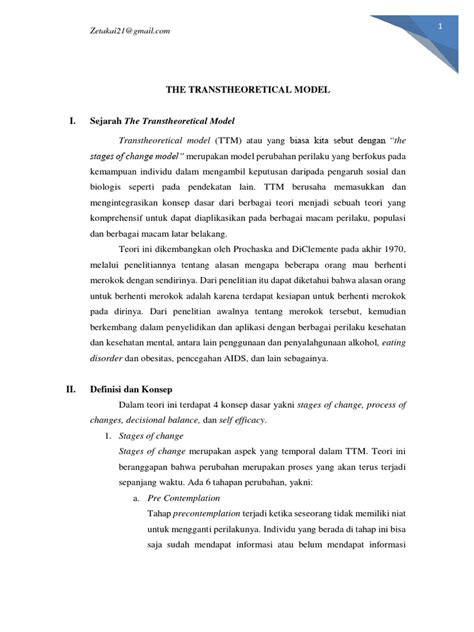 The Transtheoretical Model Pdf