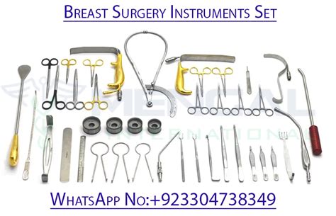 Breast Surgery Instruments Set Breast Augmentation Instrument Set