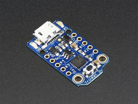 adafruit trinket mini microcontrôleur logique 3 3v microusb