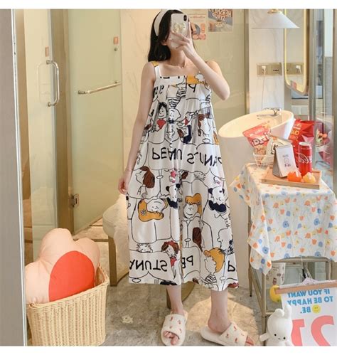 2021 여성 나시 점프수트 민소매 슈트 멜빵바지 면 잠옷 파마자 티몬