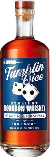 Tumblin Dice Bourbon 100 Sipn Bourbon