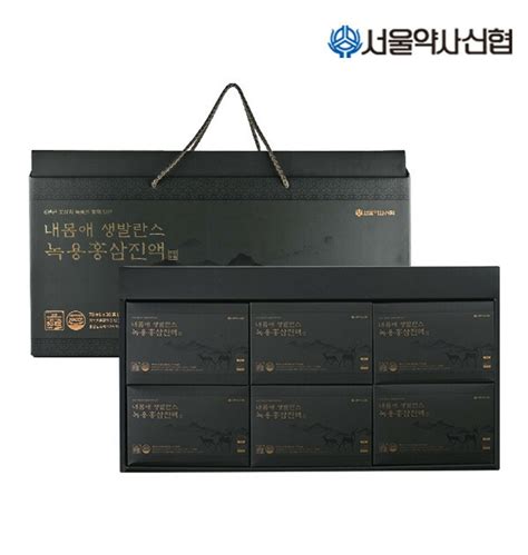 본사직영 서울약사신협 내몸애 생발란스 녹용홍삼진액 1세트70ml X 30포 캐리어형 신형 슬라이드 티몬