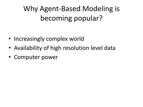 ppt lecture agent based modeling in transportation powerpoint