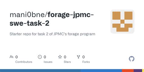 Github Mani0bneforage Jpmc Swe Task 2 Starter Repo For Task 2 Of