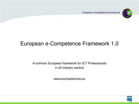 Ppt European E Competence Framework 10 Powerpoint Presentation Free