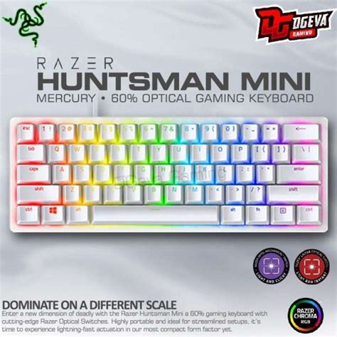 Promo Razer Huntsman Mini Mercury Opto Switch Mechanical Gaming