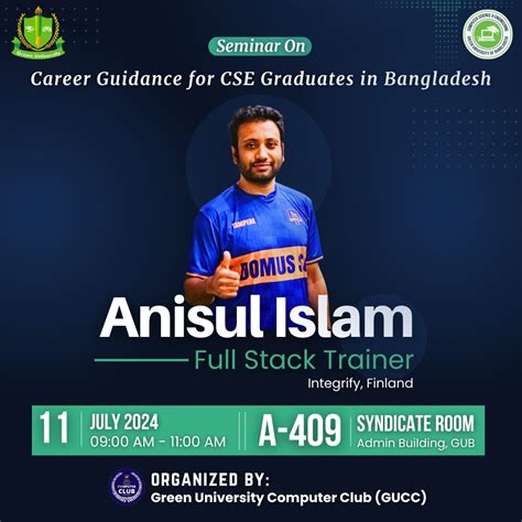Green University Computer Club Gucc On Linkedin Seminar On Career