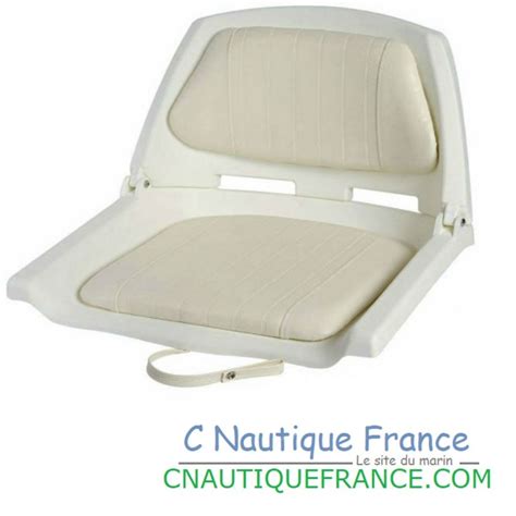 SIEGE RABATTABLE AVEC COUSSIN BLANC équipement bateau