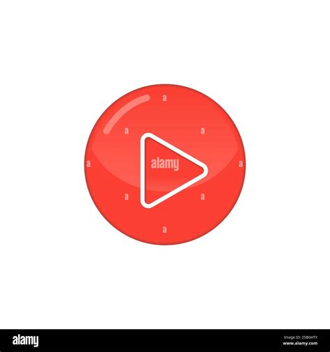 Simple Red play button icon Stock Vector Image & Art - Alamy