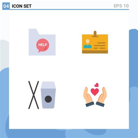 Stock Vector Icon Pack Of 4 Line Signs And Symbols For Communication