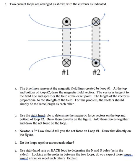 Solved Two Current Loops Are Arranged As Shown With The
