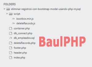 Eliminar Registros Con Bootstrap Modal Usando Php Mysql Baulphp