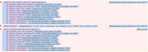 Module Did Not Self Register Error When Using In Electron 6 · Issue