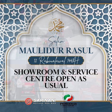 Perodua Salam Maulidur Rasul 2025 🕌 Pusat Jualan And Servis Perodua