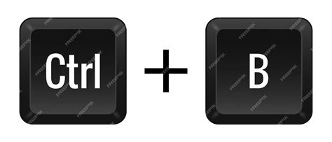 Premium Vector Key Combination Ctrl B Line Icon Advanced Coding Processes Programmers Software