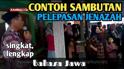 Contoh KATA SAMBUTAN PELEPASAN JENAZAH Singkat Lengkap Bahasa Jawa